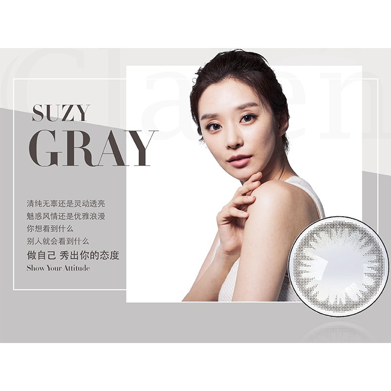 Kính áp tròng Hàn Quốc Clalen Iris 1 Day - 1 ngày màu Suzy Gray [độ -0.00 đến -10.00] | Shopee ...