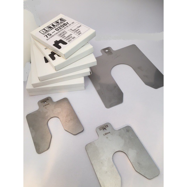 Bộ shim inox 10 miếng 50x50x0.025m, size A Betex B0500025Ak, size ...