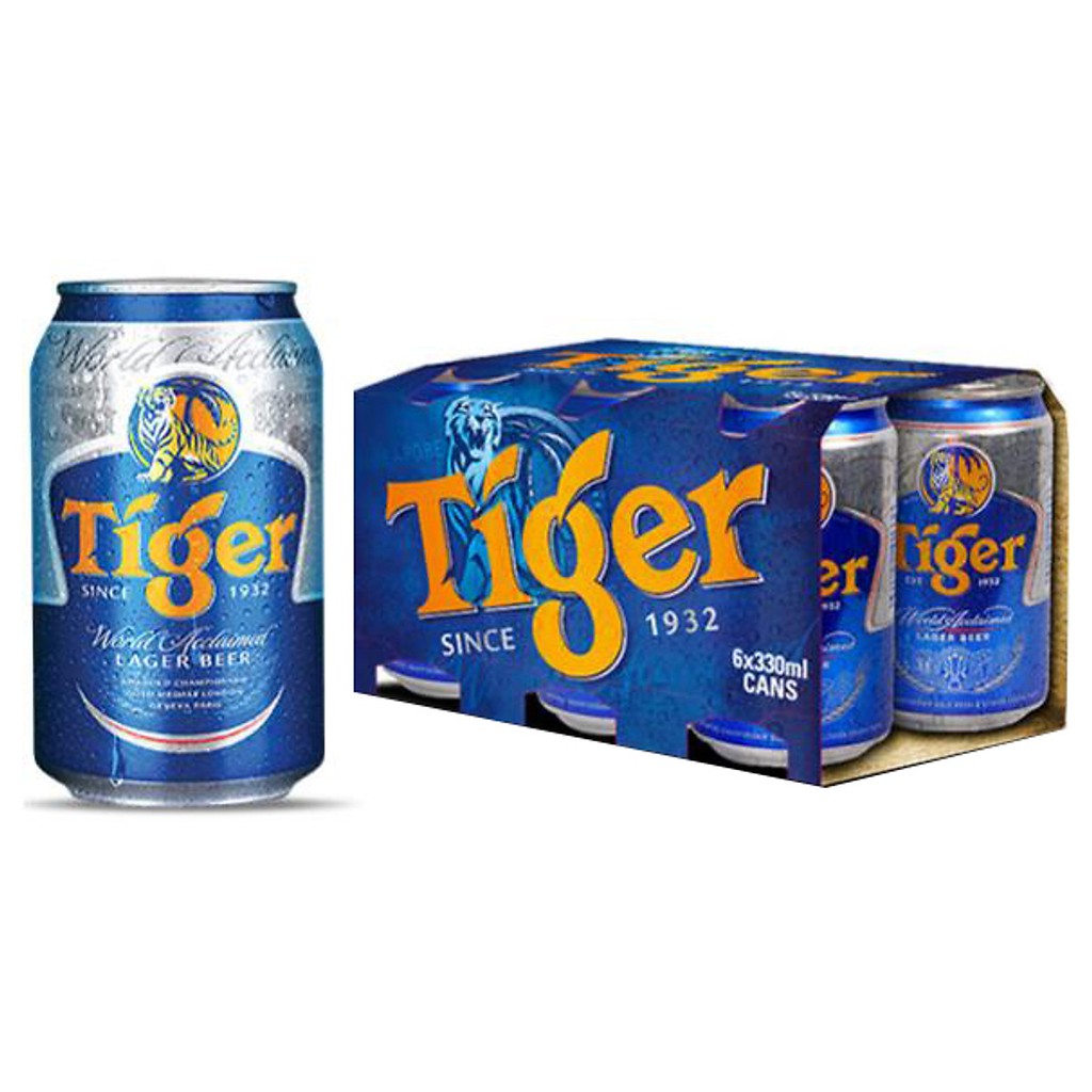 Thùng 24 lon bia Tiger 330ml | Shopee Việt Nam