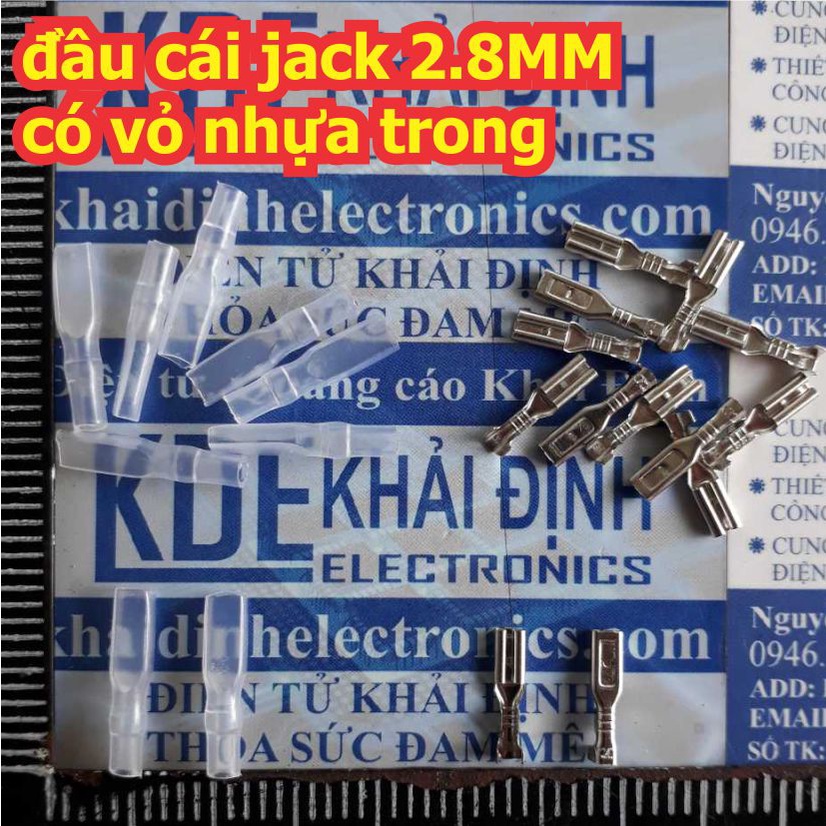 50 cái đầu cos header jack xe máy 2.8mm đầu đực / cái bấm dây 0.5-1 ...