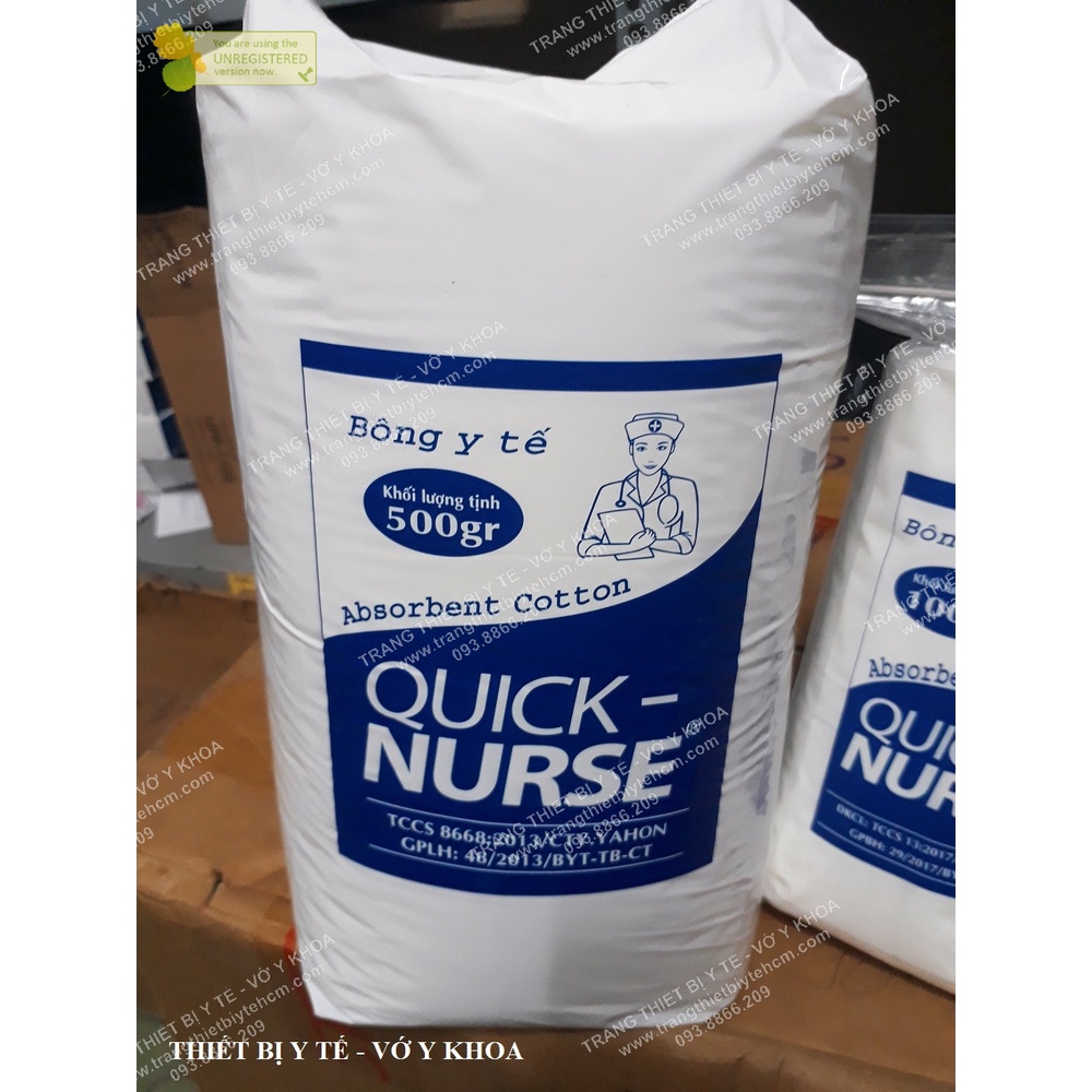 Bông gòn y tế QUICK NURSE 500g - 1kg | Shopee Việt Nam