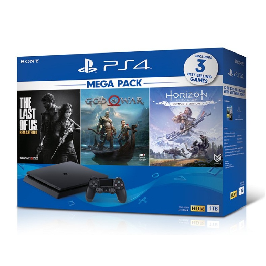 PS4 Slim Mega Pack 1TB-SONY VN, tặng 3 games | Shopee Việt Nam