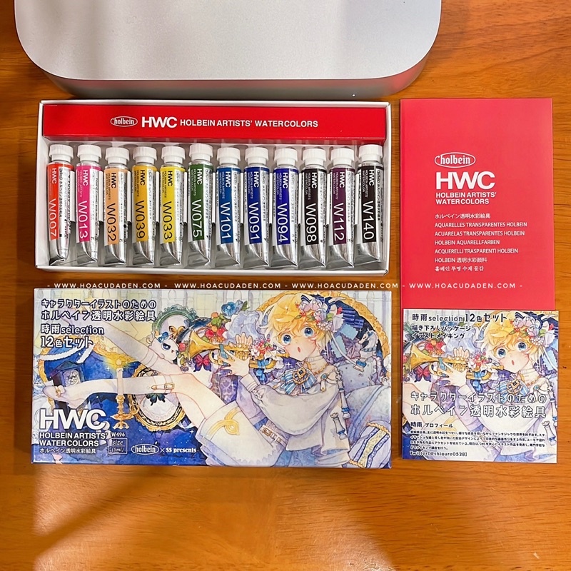 [DA ĐEN - QUẬN 3] Màu Nước Holbein Shigure 12 Màu (Phiên Bản Đặc Biệt ...