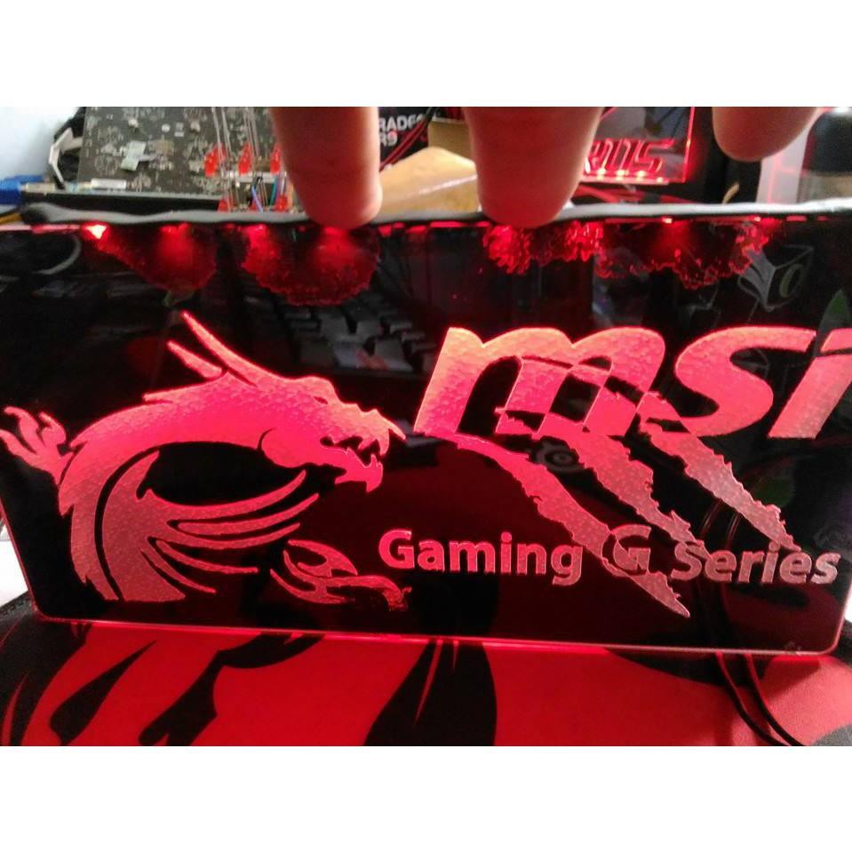 Backplate MSI GTX 1050Ti - RGB LED (khắc lazer) | Shopee Việt Nam