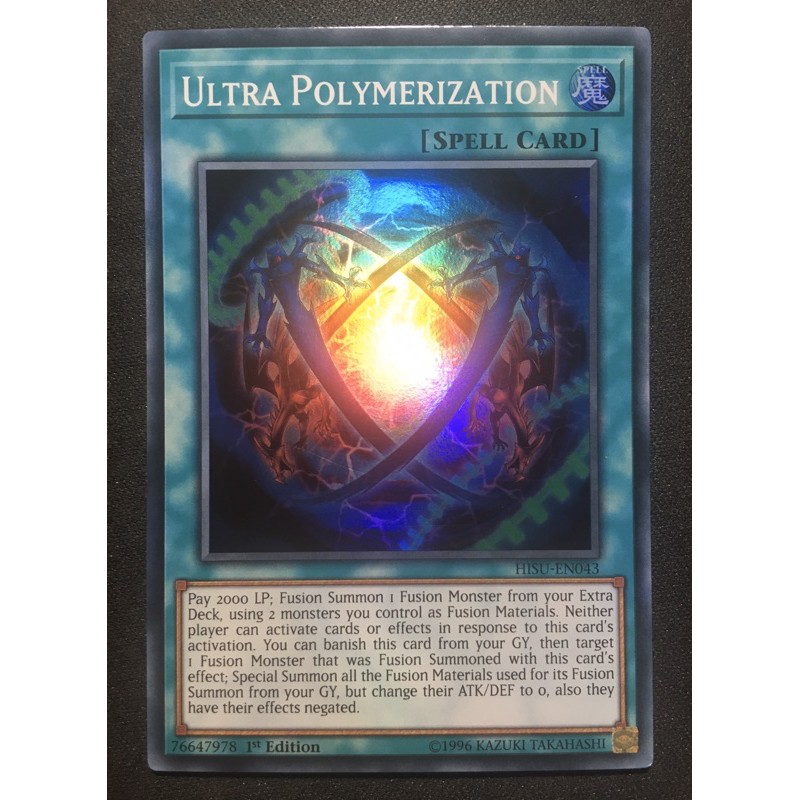 Lá bài Yugioh HISU-EN043 - Ultra Polymerization - Super Rare | Shopee ...