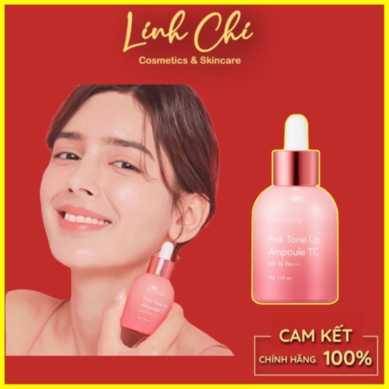 Serum Chống Nắng Dưỡng Trắng Da Cellapy Pink Tone Up Ampoule TC SPF 35 ...