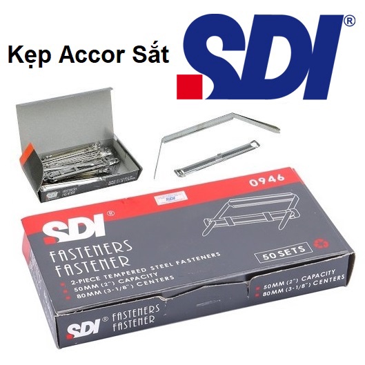 Kẹp accor sắt SDI 0946 chính hãng (50 bộ/hộp) | Shopee Việt Nam