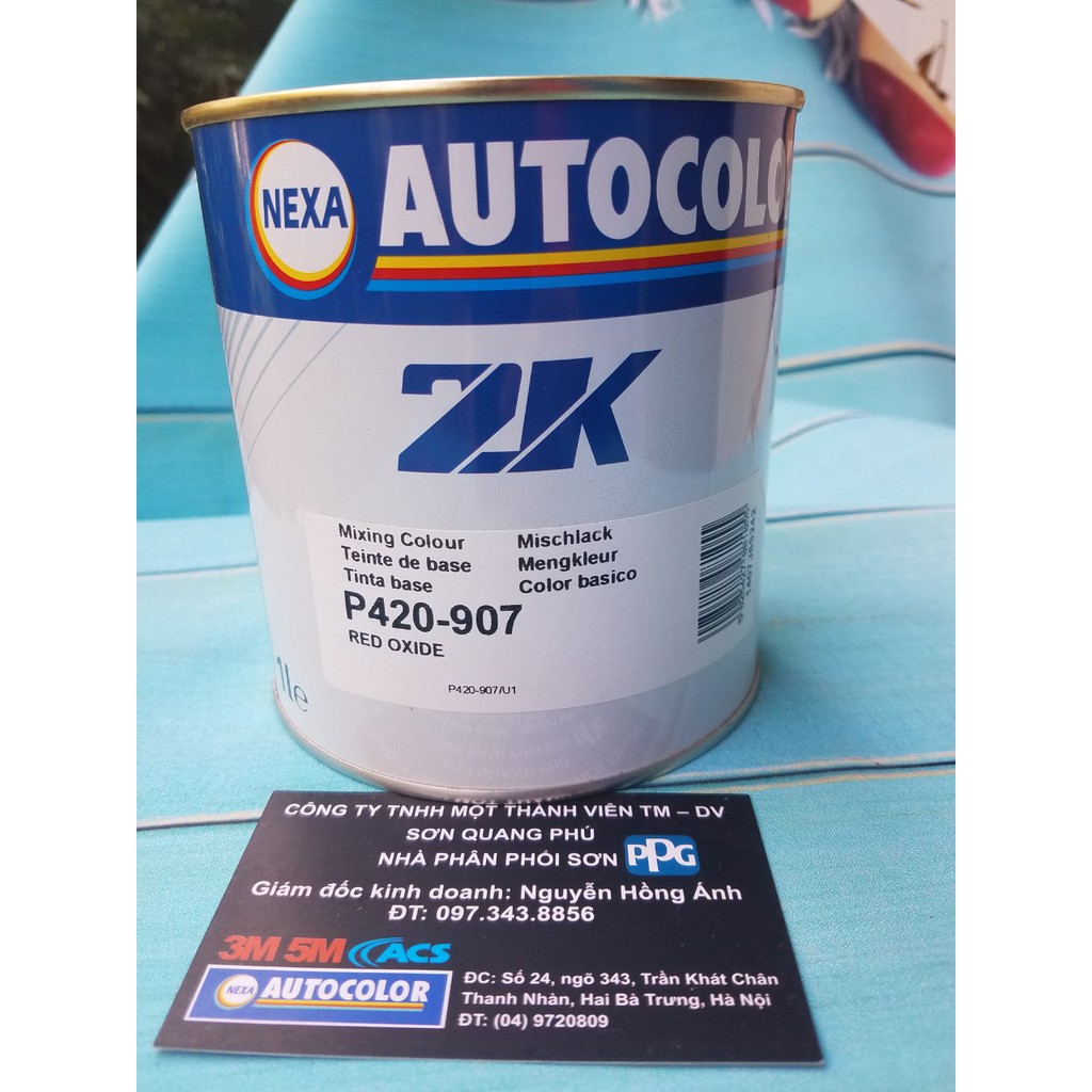 P420-907 Sơn gốc Nexa Autocolor màu đỏ Oxide 1 Lít sơn thuộc tập đoàn ...