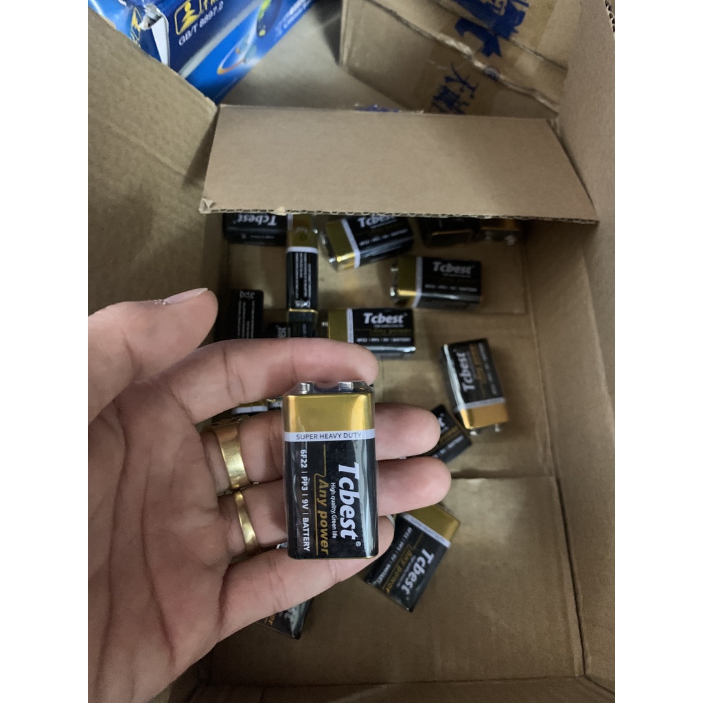 Pin 9v Vuông Tcbest/ PAKO/ Golden xịn dùng cho test mạng và mic ARIGATO ...