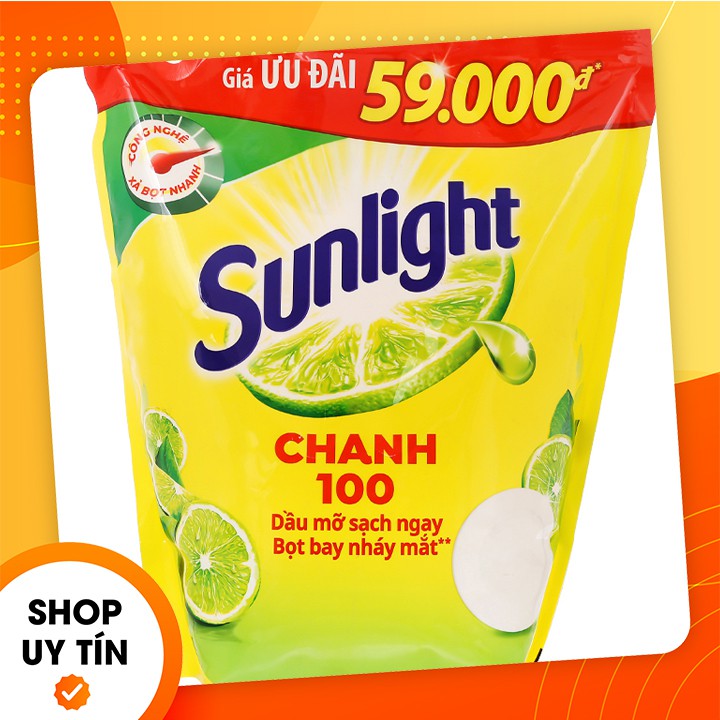 [ HSD DÀI ] Nước rửa chén Sunlight Chanh 100 chiết xuất chanh tươi túi 2.5 lít - Công Ty Thực ...