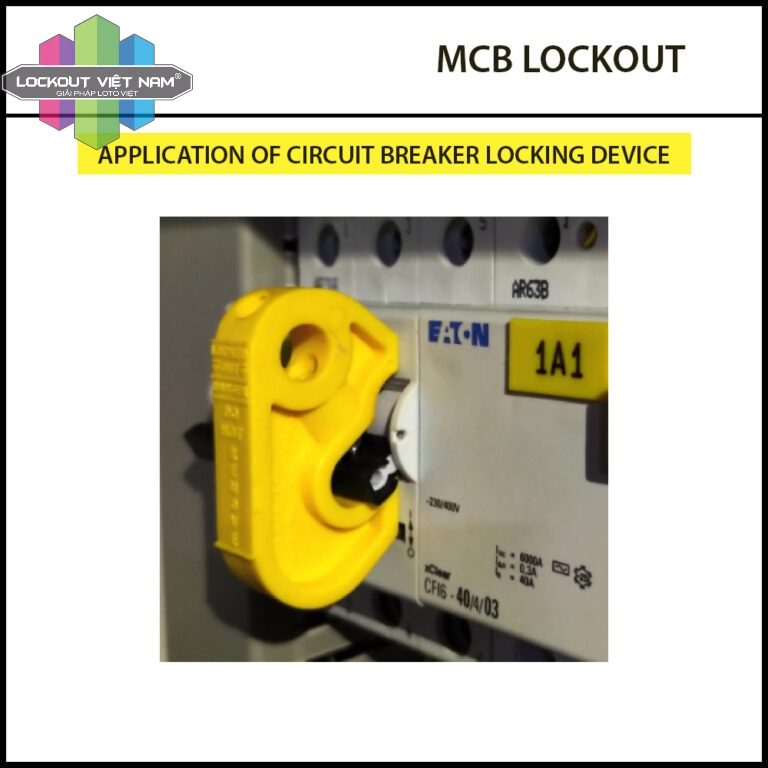 KHÓA LOTO MCB VÀNG - MCB LOCKOUT TAGOUT | Shopee Việt Nam