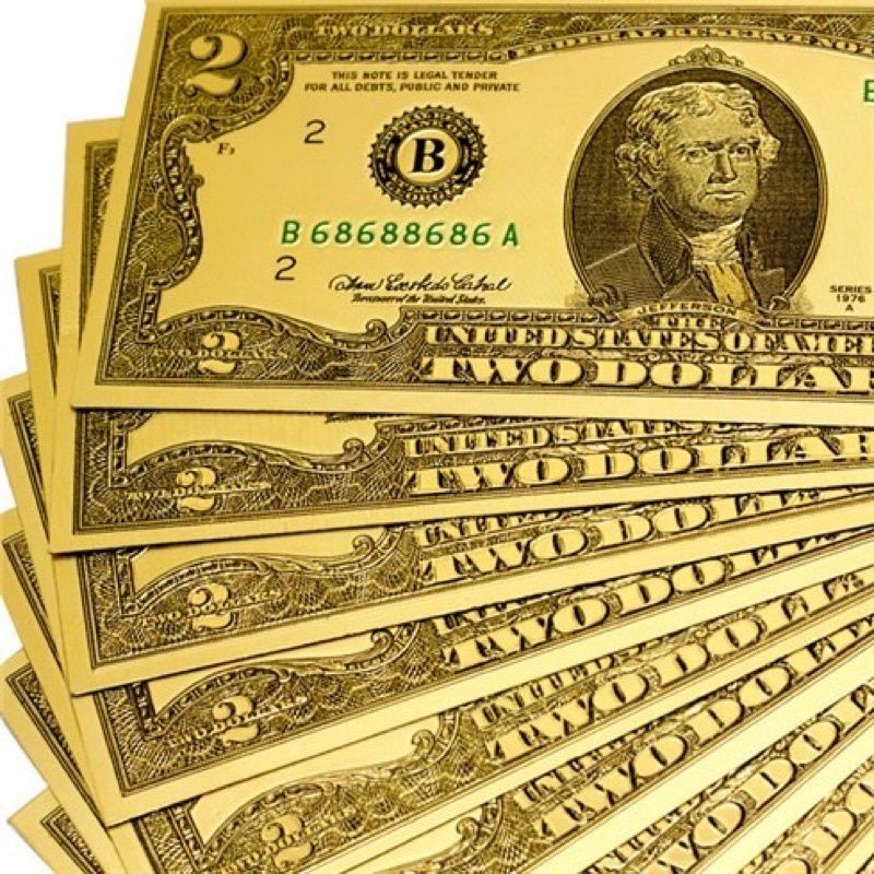 100 tờ tiền đô la thiếc làm tháp tiền, trang trí oản, tháp bánh ...