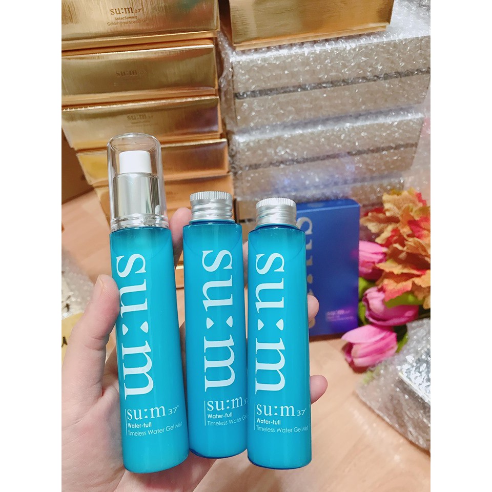 Xịt khoáng Su:m Xanh cấp ẩm sâu cho da Water-full Timeless Water Gel Mist 120ml + 60 ml | Shopee ...