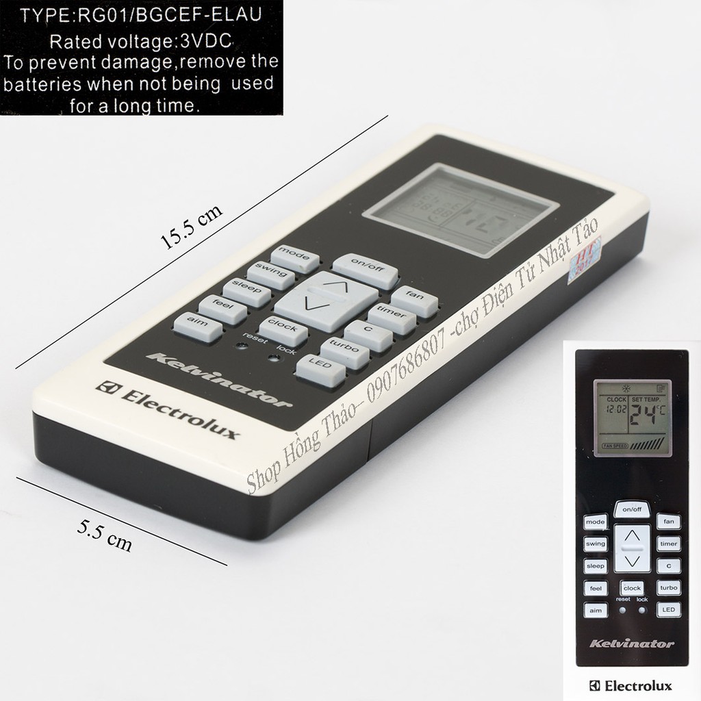 Remote máy lạnh Electrolux + Pin | Shopee Việt Nam