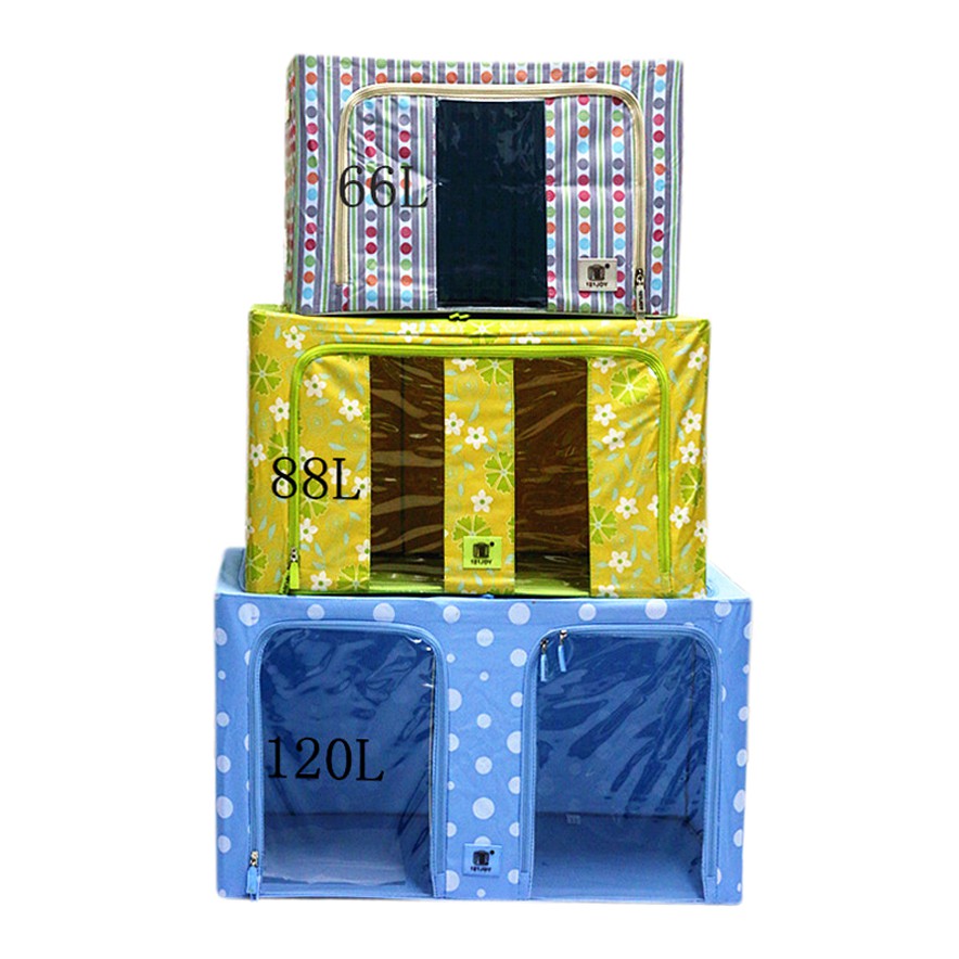 Hộp đựng đồ vải khung thép cao cấp 44L-55L-66L-88L-120L | Shopee Việt Nam