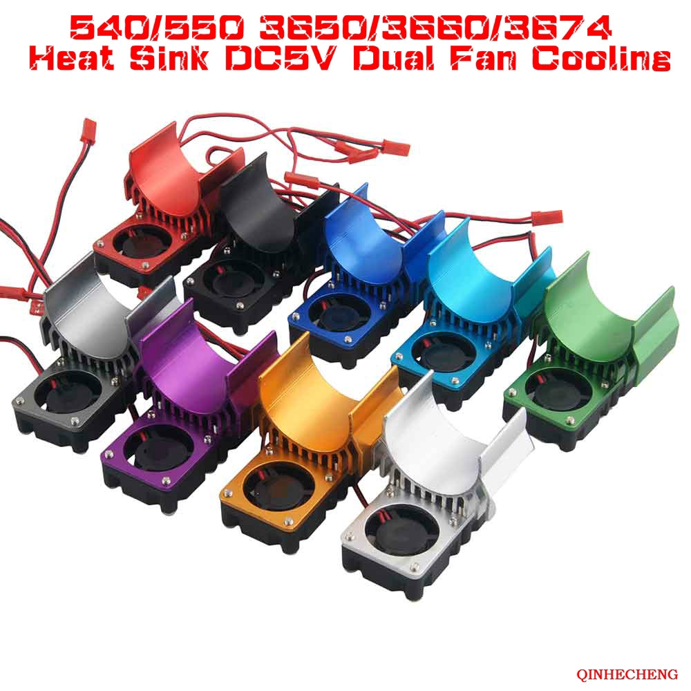 Tản nhiệt RC quạt đôi DC5V cho động cơ HSP Models 540/550 (3650 ...