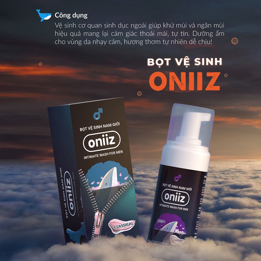 Bọt vệ sinh nam giới Oniiz Dung dịch tạo bọt hương nước hoa 100ml ...