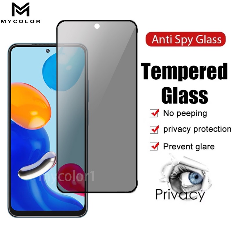 Kính cường lực chống nhìn trộm toàn màn hình dành cho Redmi Note 13 12 ...