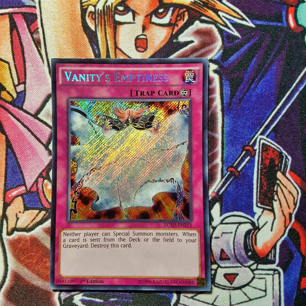 Thẻ bài Yugioh chính hãng | Vanity's Emptiness | LC5D Secret rare ...