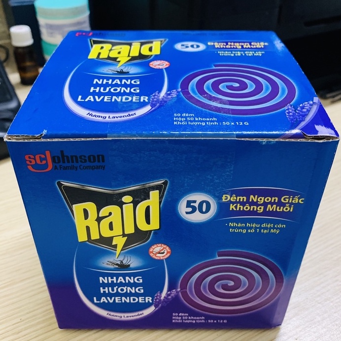 NHANG MUỖI RAID SC.JOHNSON 50 KHOANH | Shopee Việt Nam