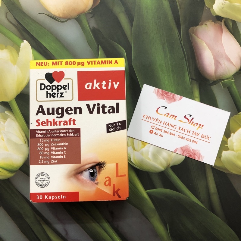Bổ Mắt Doppelherz Augen Vital Kapseln, 30 Viên | Shopee Việt Nam