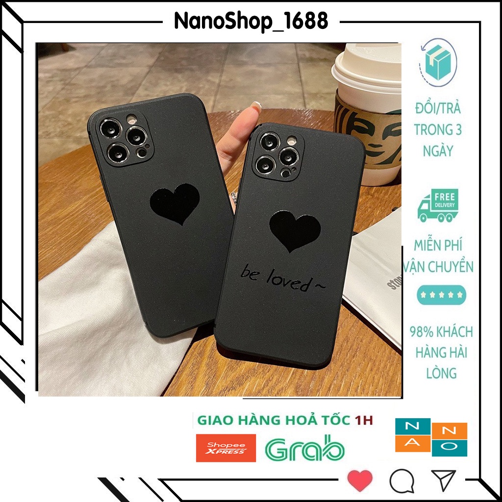 Ốp Lưng Iphone Cạnh Vuông, Bảo Vệ Camera Hình Trái Tim BeLove &Plus,8Plus,x,xs,xsmax,11,11promax ...