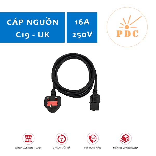 Dây Nguồn vào C19-UK/ C19-C20 Dành Cho UPS, SERVER, PDU | Shopee Việt Nam