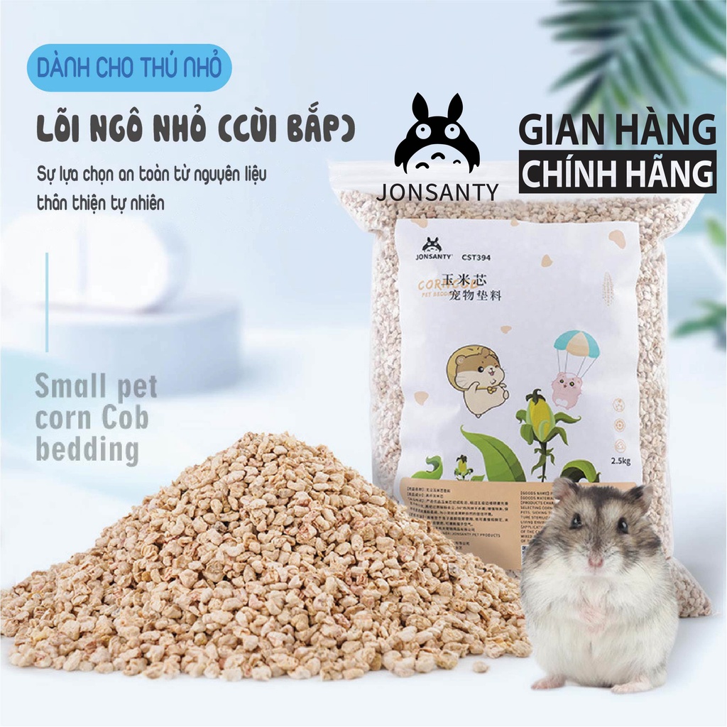 Cùi ngô cùi bắp lót chuồng chuột hamster, gà rutin, bọ, thỏ, rùa, rồng ...
