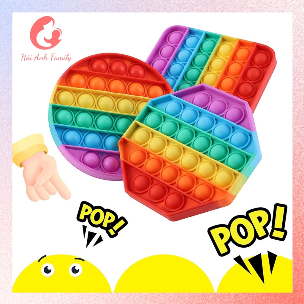 Popit - Đồ chơi giải trí nhấn, bóp bong bóng giải tỏa căng thẳng Pop it ...
