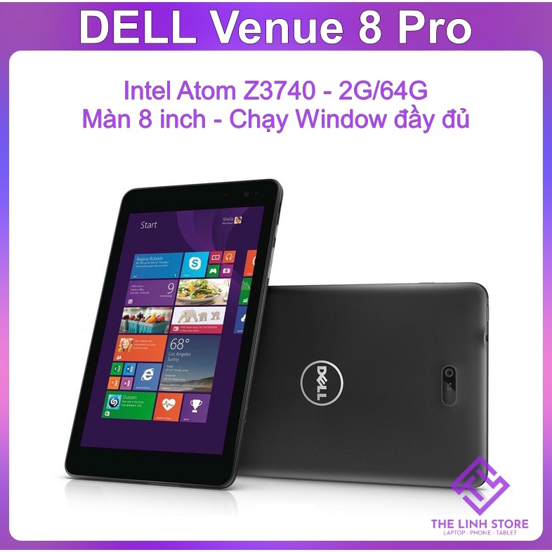 Máy tính bảng Dell Venue 8 Pro 5830 chạy Window 10 đầy đủ | Shopee Việt Nam