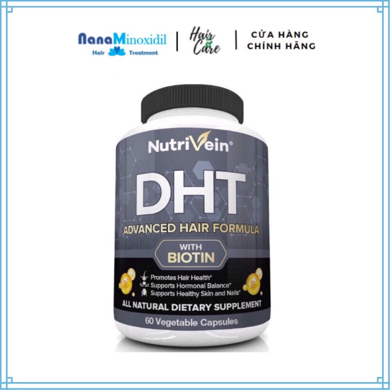 DHT BLOCKER Advanced Hair Formula with Biotin - NutriVein Lọ 60 viên ...