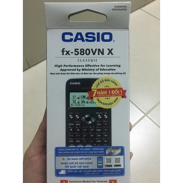 Máy tính Casio FX 580 VN X chính hãng | Shopee Việt Nam