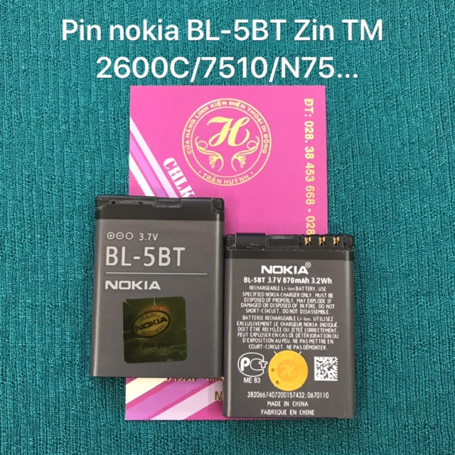 Pin Nokia BL-5BT Zin theo máy | Shopee Việt Nam