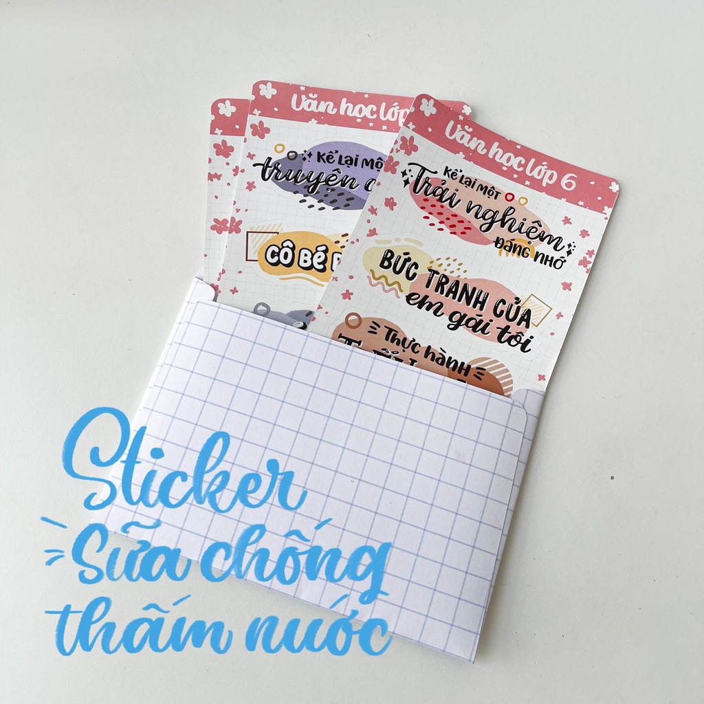 Sticker Tựa Bài Văn Học / Tiêu đề Văn 6 by Enbinguye- Sticker Ham Học ...