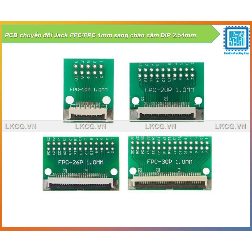 PCB chuyển đổi Jack FFC/FPC 1mm sang chân cắm DIP 2.54mm | Shopee Việt Nam