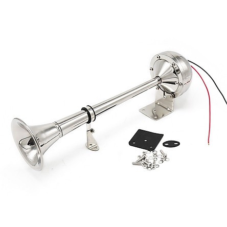 Còi điện 24V inox 304 đơn 120dB, đôi 125dB (Trumpet Electric Horn for ...