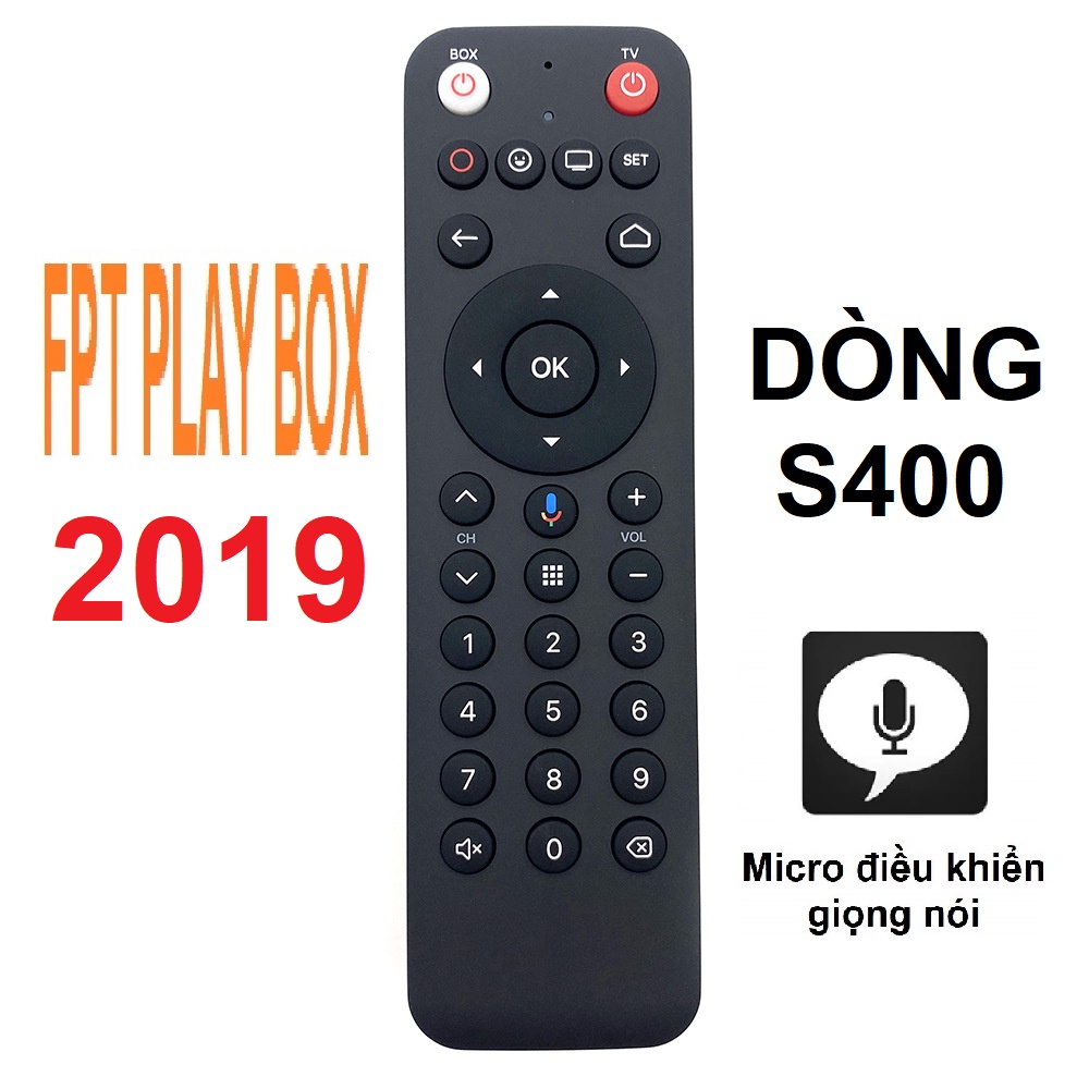 Remote điều khiển FPT PLAY BOX 2019 PLAYBOX DÒNG S400 micro điều khiển ...