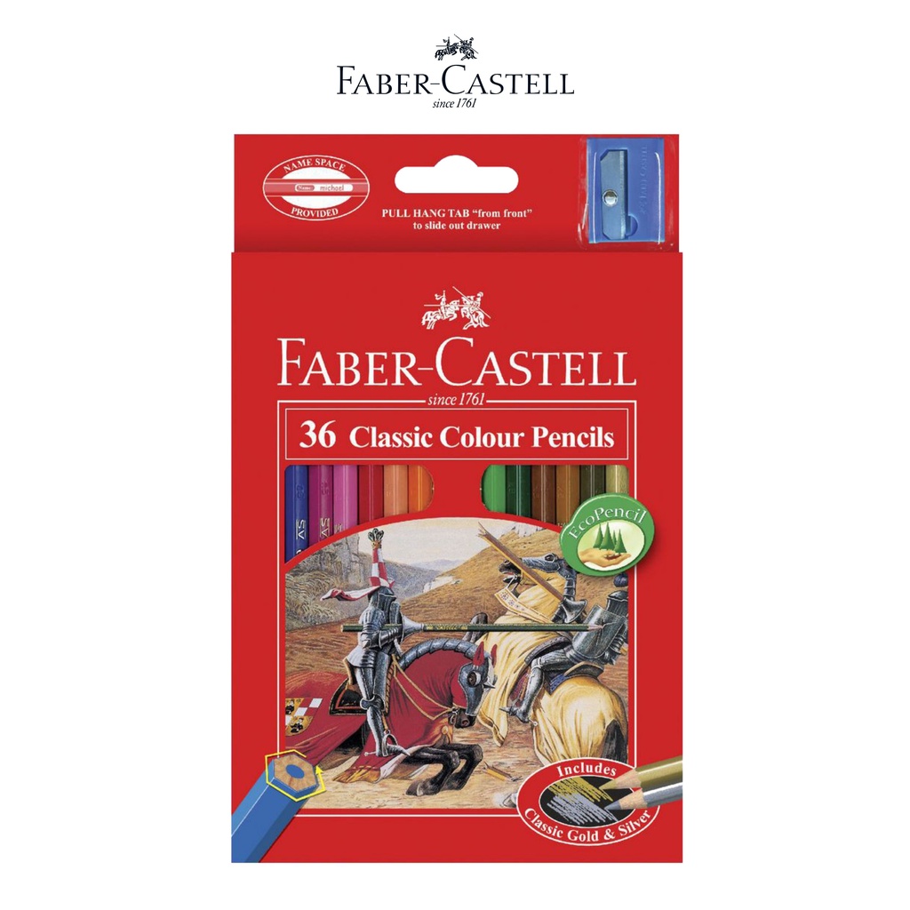 [OFFICIAL] Chì Màu Khô Classic Knight Faber-Castell | Shopee Việt Nam