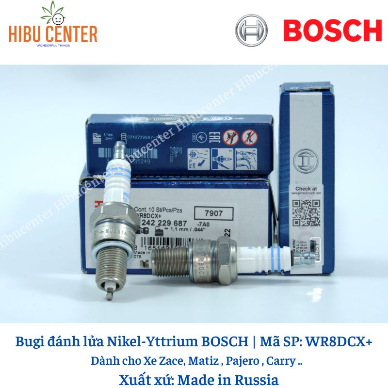 Bugi Chân Ngắn Típ Lớn 21 Nikel-Yttrium BOSCH WR8DCX+ Dành Cho Xe Zace ...