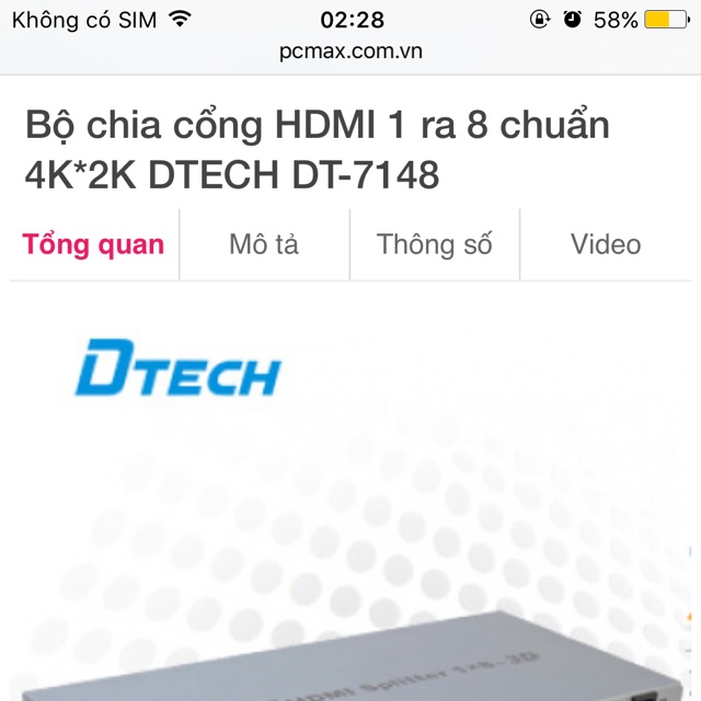 Bộ Chia Dtech 4k. 8 cổng | Shopee Việt Nam