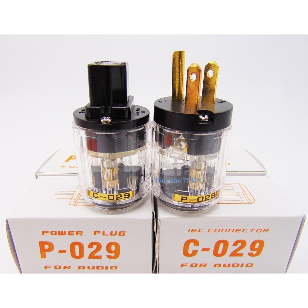 Bộ Đầu Jack nguồn âm thanh MADE IN JAPAN - Jack nguồn P029-C029 - Trong suốt | Shopee Việt Nam