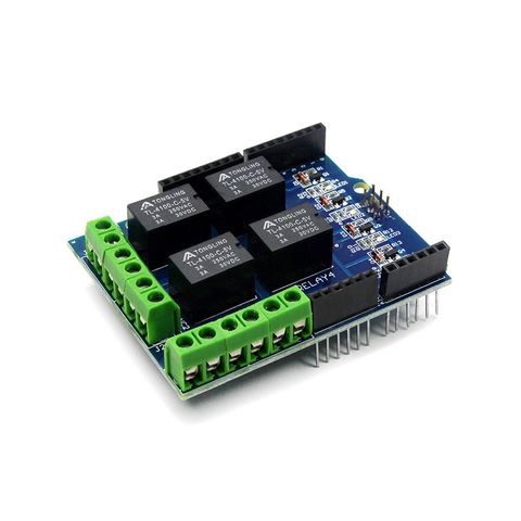 Module relay 4 kênh shield v1.0 mở rộng cho Arduino UNO | Shopee Việt Nam