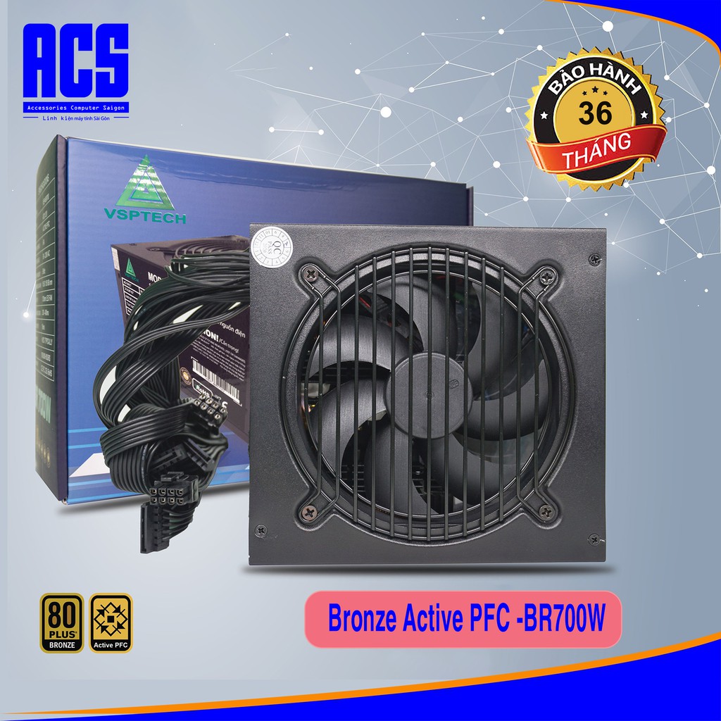 [ NGUỒN NEW] - Nguồn VSP-BR700 Chuẩn 80Plus BRONZE (Nguồn 700W 80Plus)- BẢO HÀNH 36 THÁNG ...