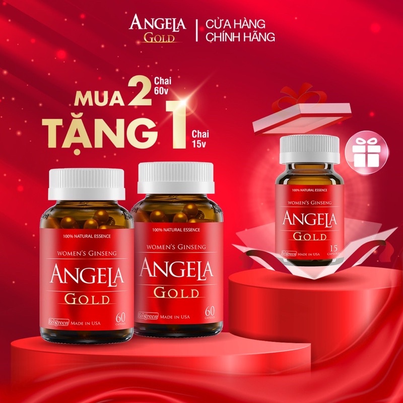 [Chính Hãng] Viên Uống Sâm Angela Gold - Hộp 60 Viên - Có Tem Tích Điểm ...