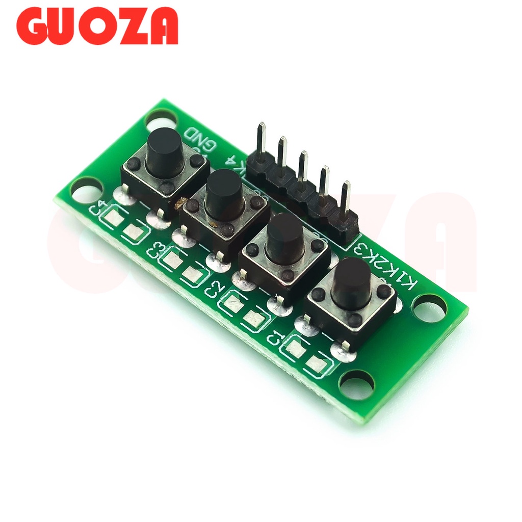 Mô Đun Nút Bấm 1x4 4 Chuyên Dụng Cho Arduino Học Sinh | Shopee Việt Nam
