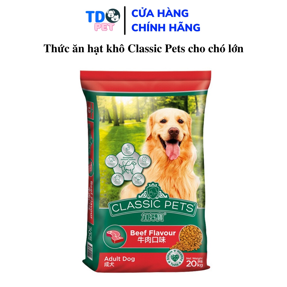 Hạt cho chó lớn Classic Pets Adult Vị Thịt Bò 400g thức ăn cho chó thơm ...
