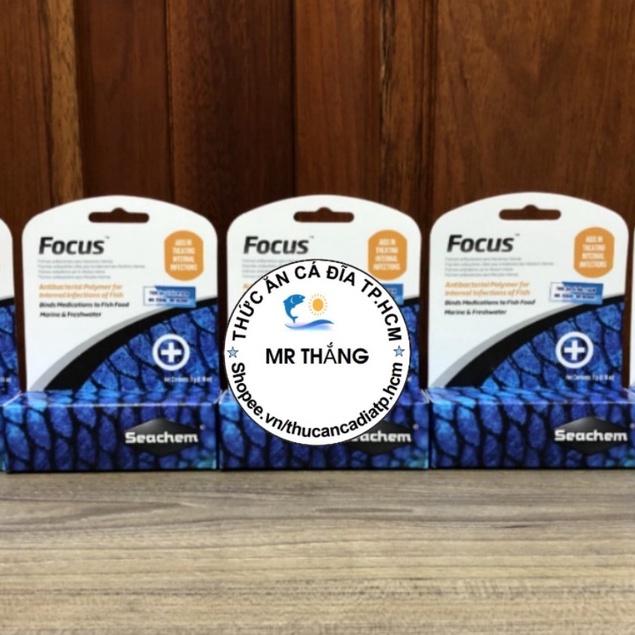 Bột Seachem Focus (5gram): Đ.iều trị kháng vi khuẩn tập trung cho cá ...