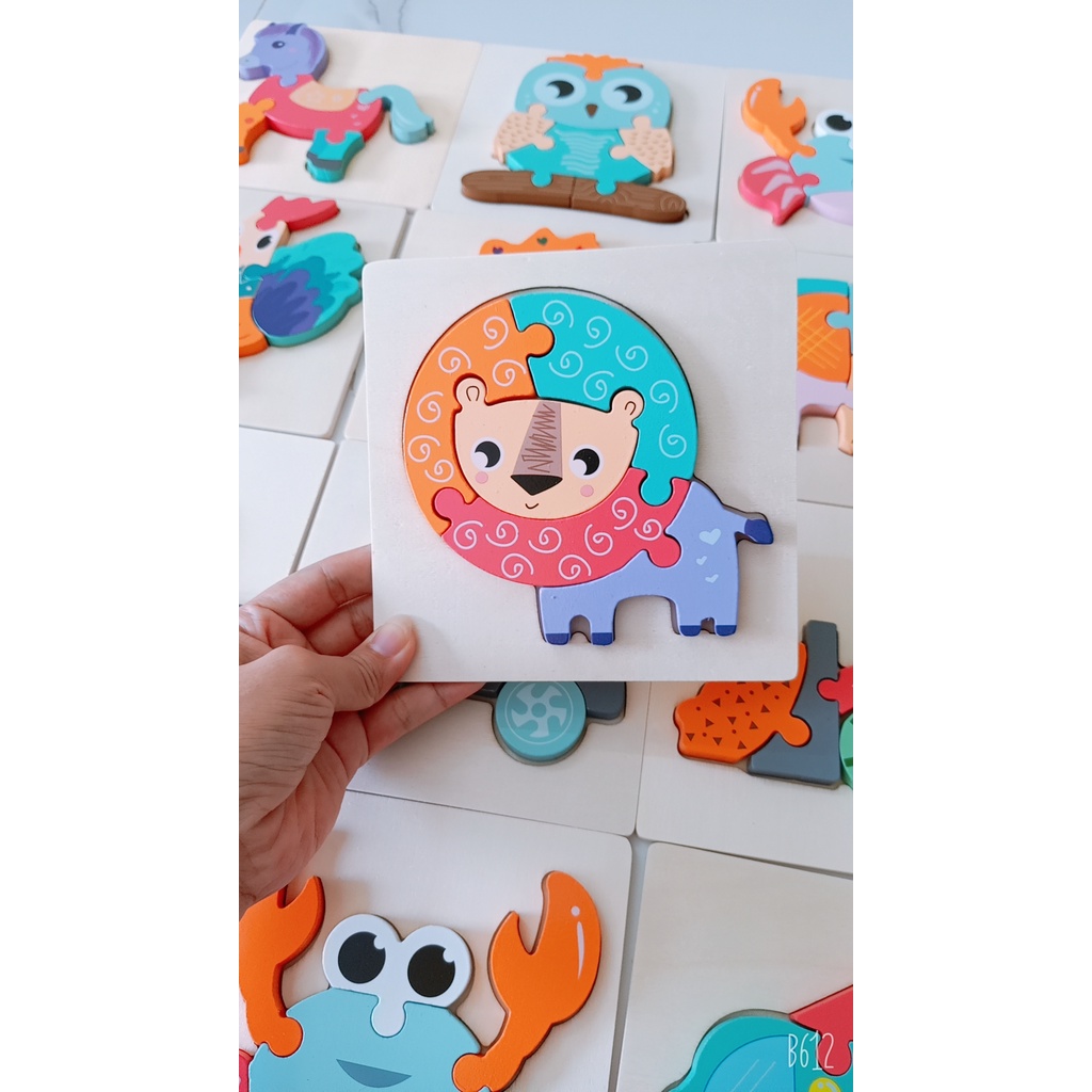 Tranh Ghép Hình 3D Tranh 3D Dập Nồi Gỗ Cho Bé Bảng Ghép Hình Bằng Gỗ ...