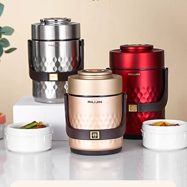 Cà Men Kim Cương - Hộp cơm AILIJIN inox cao cấp giữ nhiệt - N125 ...