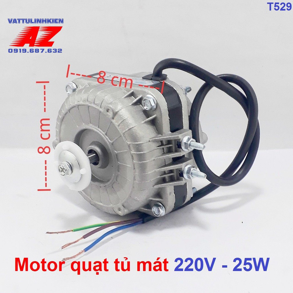 Motor quạt tủ mát KT 8cm x 8 cm - AC220V - Công suất 25W-40W-60W-70W-90W | Shopee Việt Nam